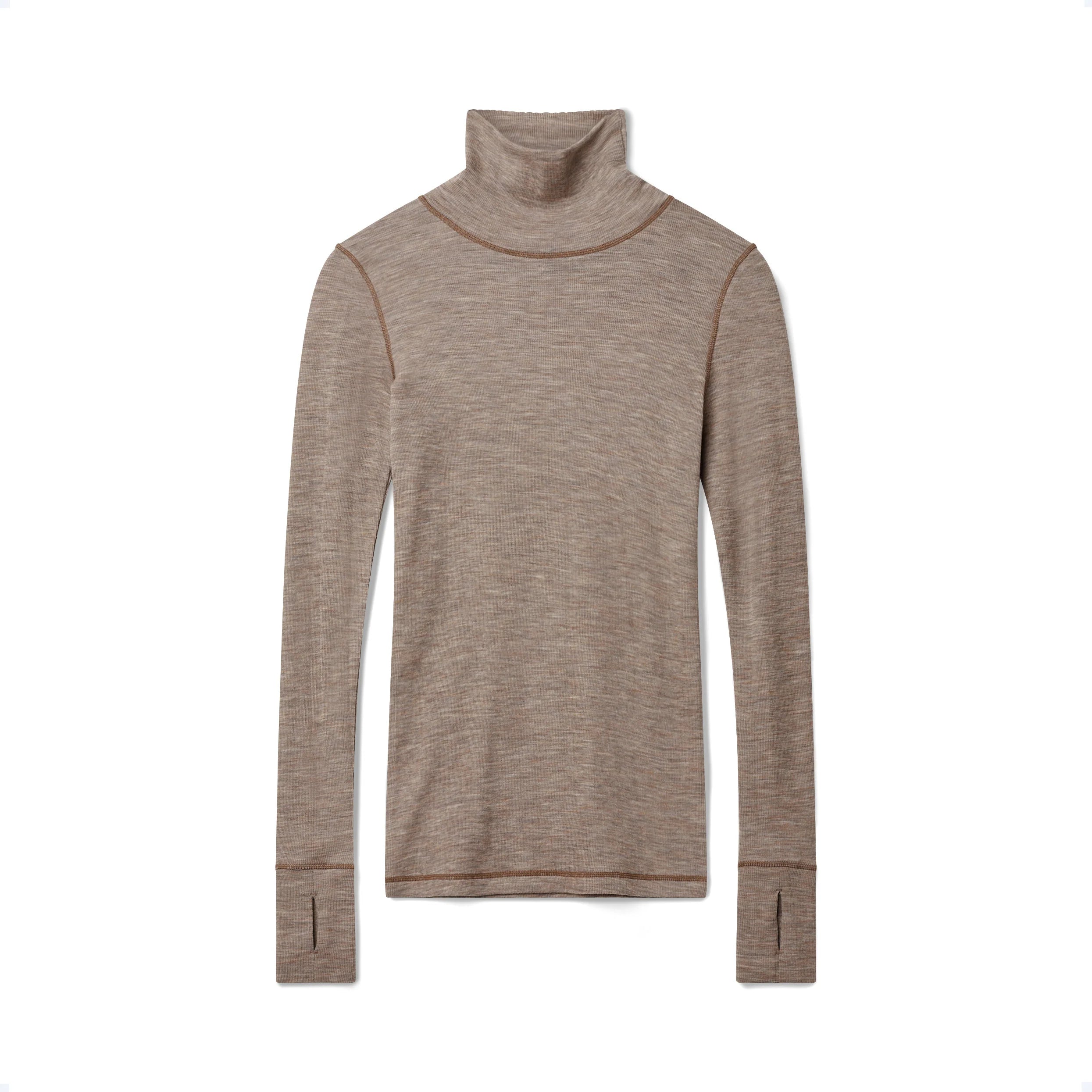 That Comfy Highneck, Walnut Melange – FruBJØRK
